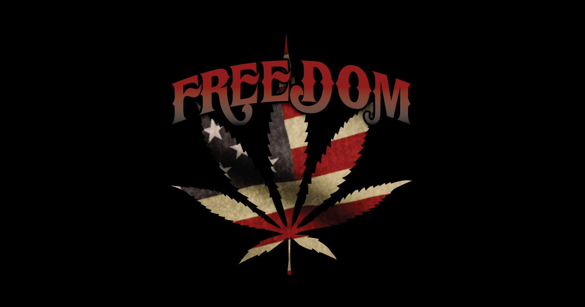 Freedom Weed - Weed - Sticker | TeePublic