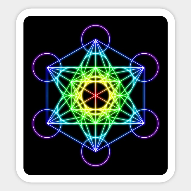 Metatron's Cube - Metatron - Sticker | TeePublic