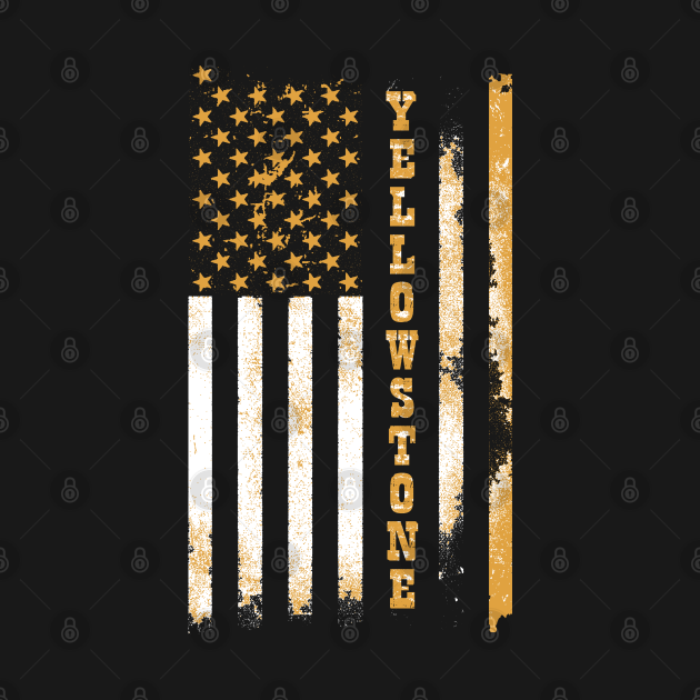 Yellowstone Flag - Yellowstone National Park - T-Shirt | TeePublic