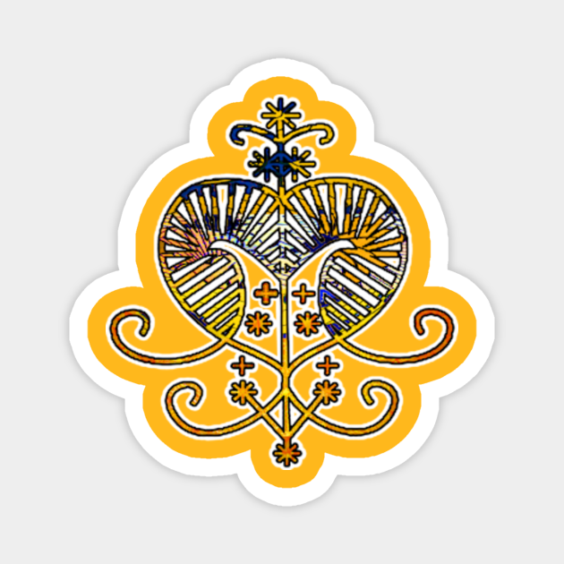 Oshun Goddess Veve Sigil - Oshun Orishas Goddess - Magnet | TeePublic