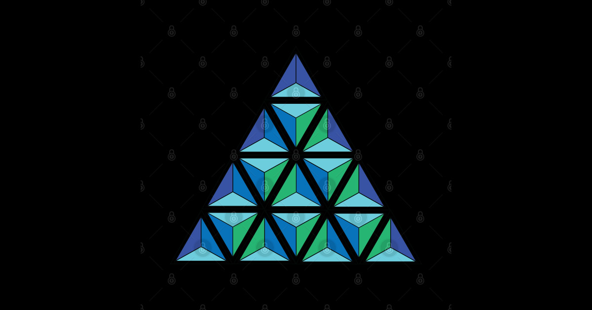 TRIANGLE TESSERACT - Triangle - Pin | TeePublic