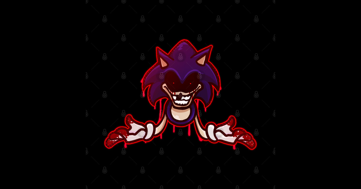 FNF SONIC EXE 2011 - Sonic Exe - Sticker | TeePublic