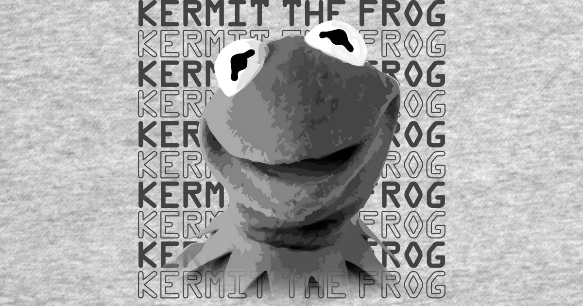 Kermit The Grey Frog Design - Muppets - T-Shirt | TeePublic
