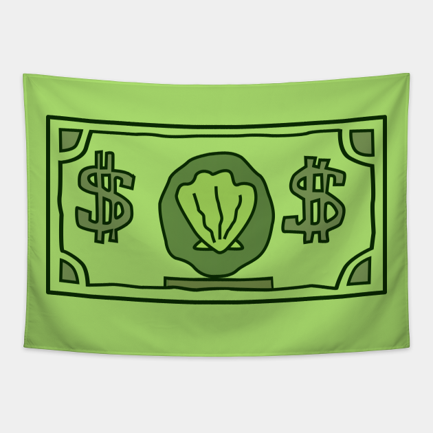 Mr. Krabs' one millionth dollar - Spongebob - Tapestry | TeePublic Mr. Krabs' one millionth dollar - Spongebob - Tapestry | TeePublic