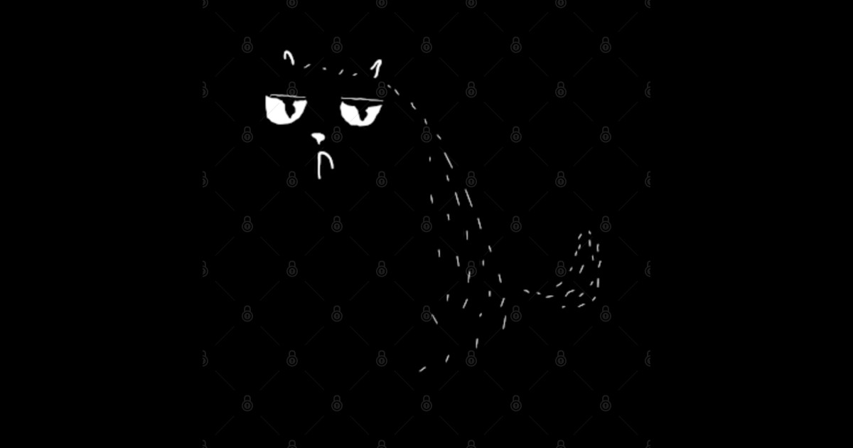 hiss off cat - Hiss Off - Sticker | TeePublic