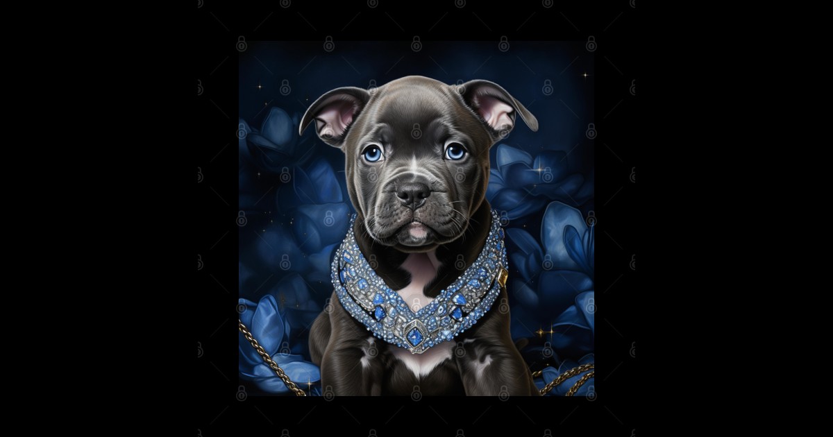 Royal American Bully puppy - American Bully - Sticker | TeePublic
