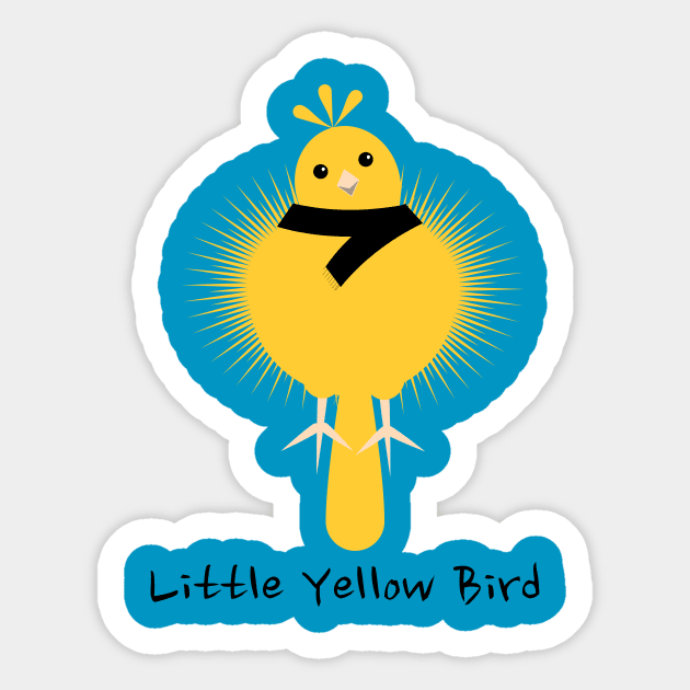 Little Yellow Bird - Bird - Sticker | TeePublic