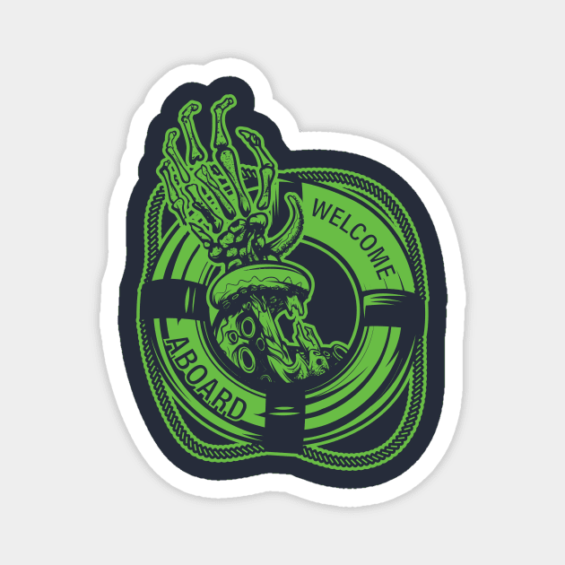 Welcome Aboard - Horror - Magnet | TeePublic