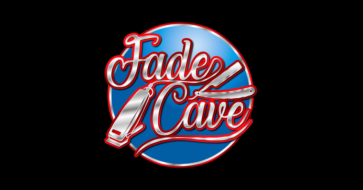 Fade Cave Logo - Barber Shop - Sticker | TeePublic