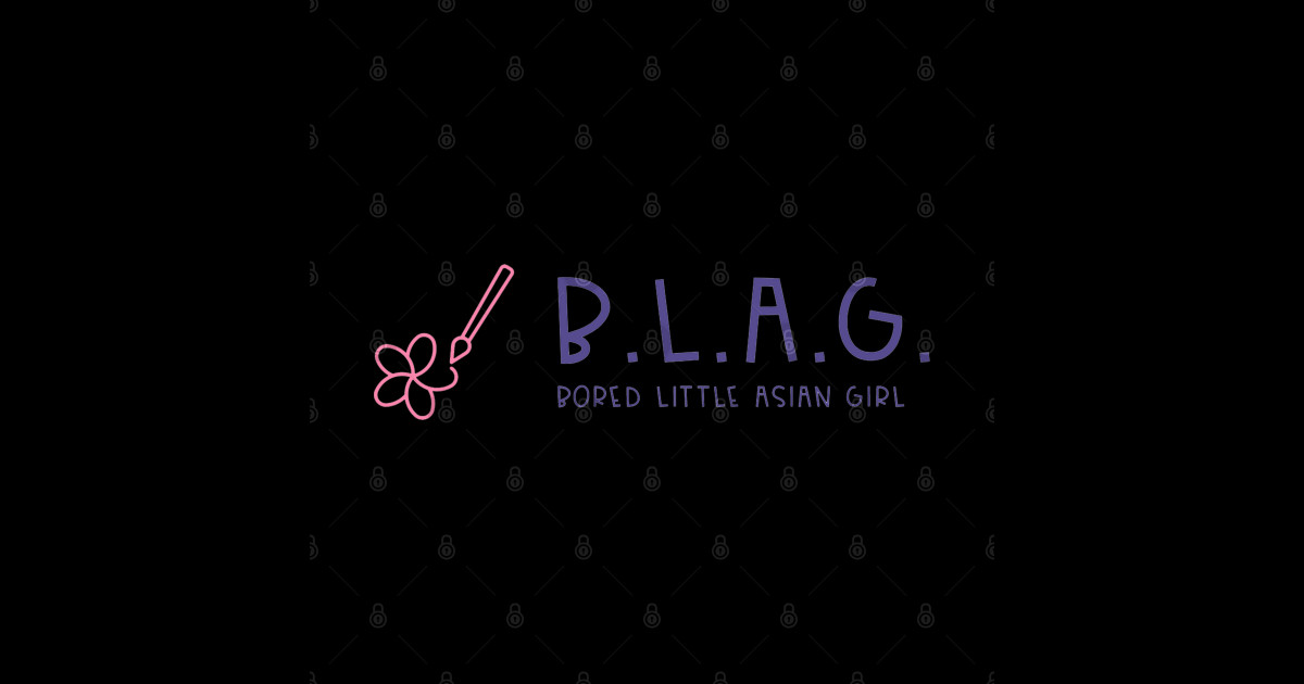 BLAG Logo - Boredlittleasiangirl - Sticker | TeePublic