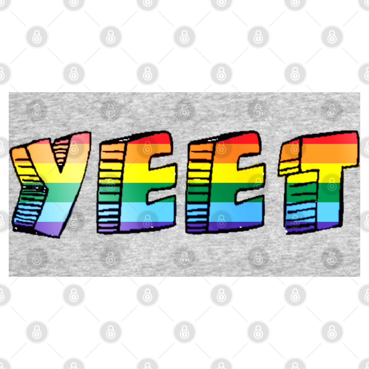 Rainbow YEET - Rainbow - Baseball T-Shirt | TeePublic