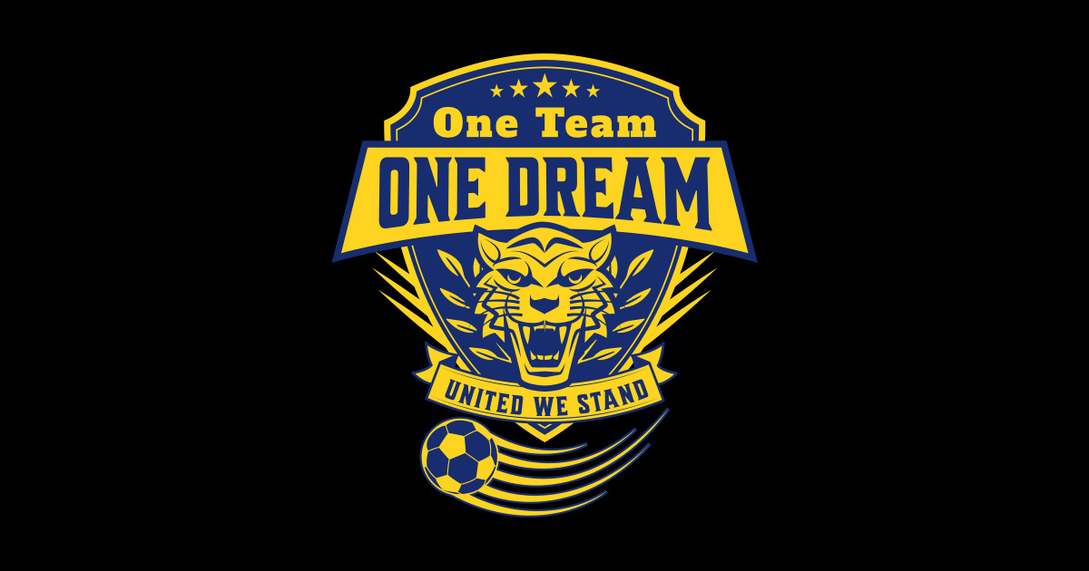 One Team One Dream United We Stand - Football - Sticker | TeePublic