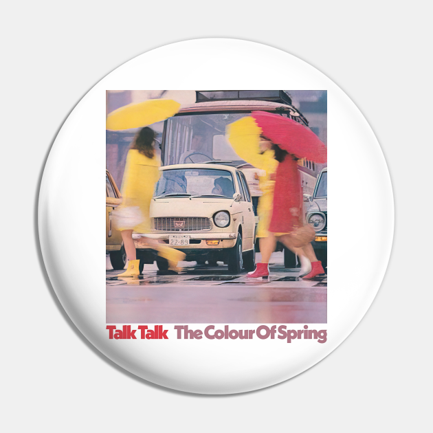 Talk Talk • • • Retro Style Aesthetic Design - Talk Talk - Pin | TeePublic