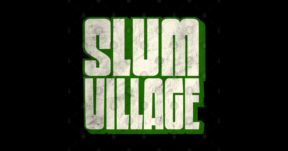 Slum Village / Retro Typography Design - J Dilla - T-Shirt | TeePublic