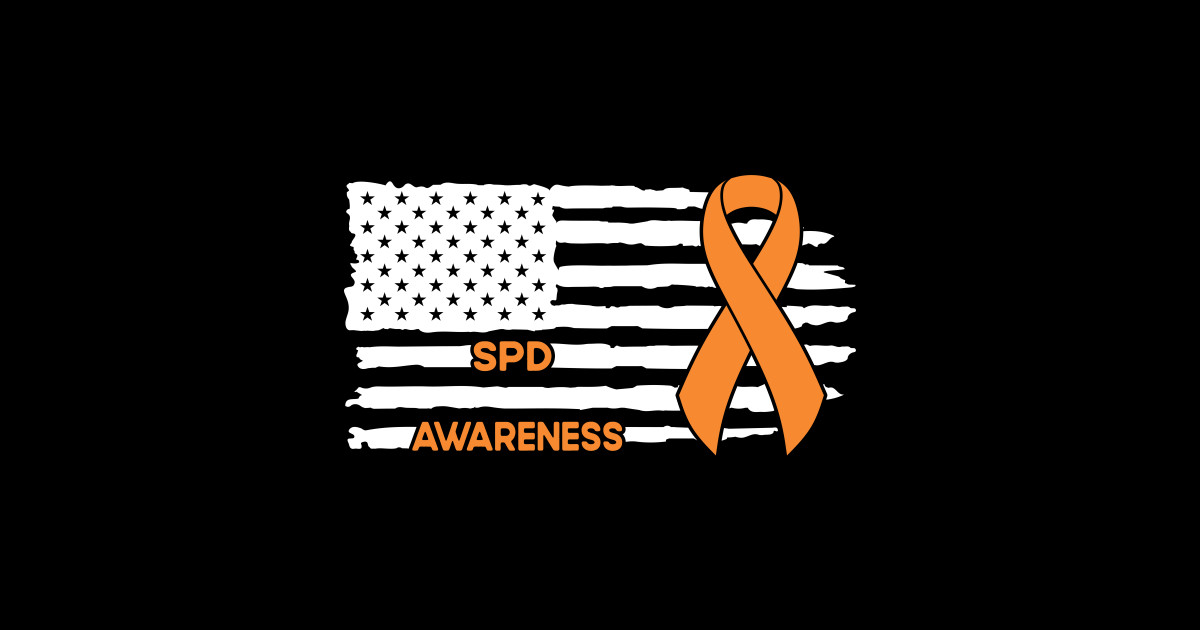 Sensory Processing Disorder Awareness SPD Flag - Sensory Processing ...