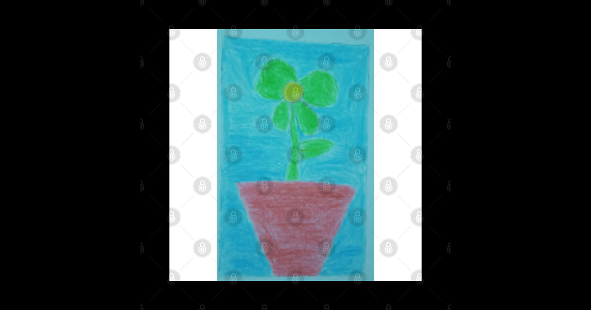 Cute Green Flower - Flower - Sticker | TeePublic