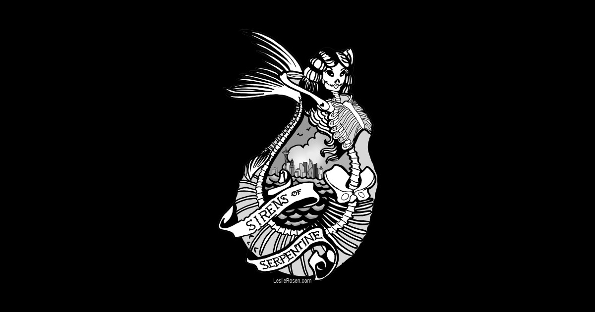 Sirens Skeleton Logo - Sirens Of Serpentine - Posters and Art Prints ...