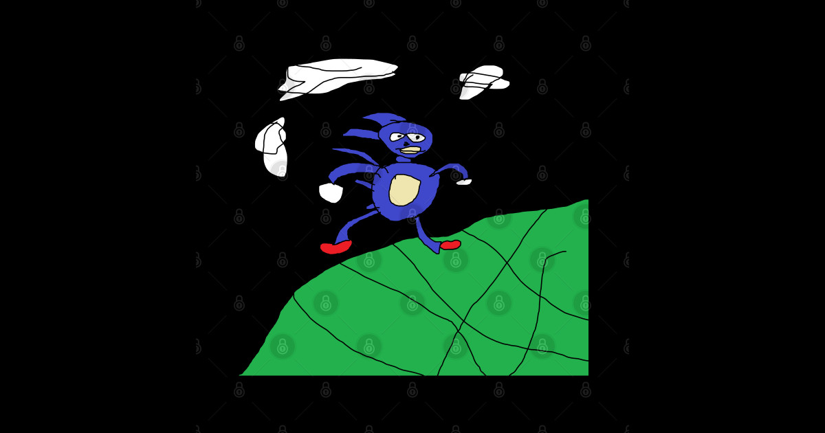 sanic hegehog meme [Sonic Parody] - Sanic - Sticker | TeePublic