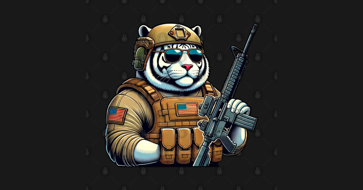 Tactical Tiger - Tiger - T-Shirt | TeePublic