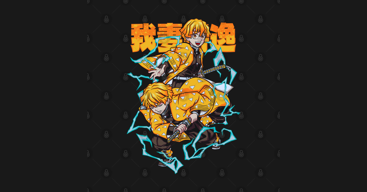 ONIBEAST ZENKO THE ORANGE BLONDE HAIR ZENITSU - Zenitsu Agatsuma - T ...
