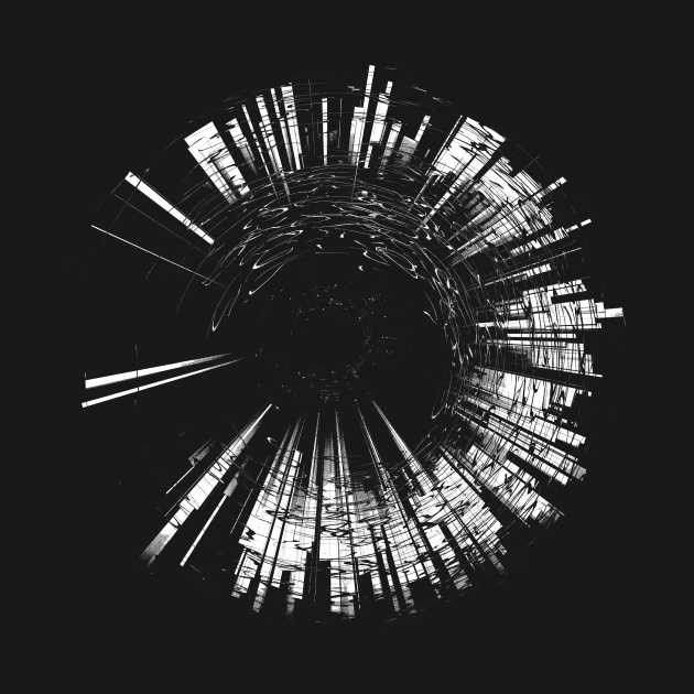 Eye Burst White Lines - Lines - T-Shirt | TeePublic