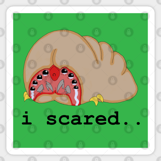 Brain Bug - Scared - Sticker | TeePublic