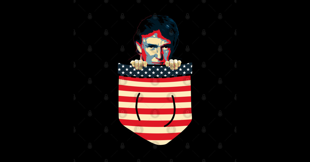 Donald Trump Chest Pocket - Donald Trump - Sticker | TeePublic