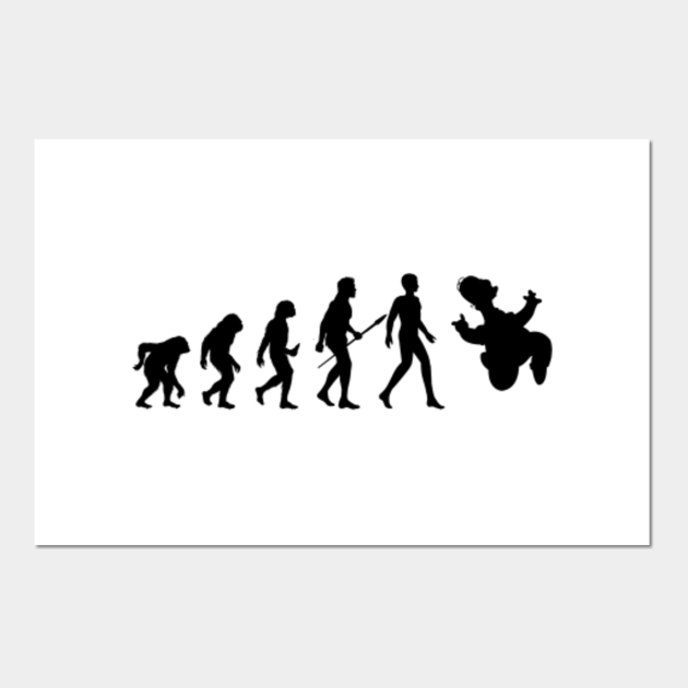Homer Simpson - Theory of Evolution - Evolution - Posters and Art ...