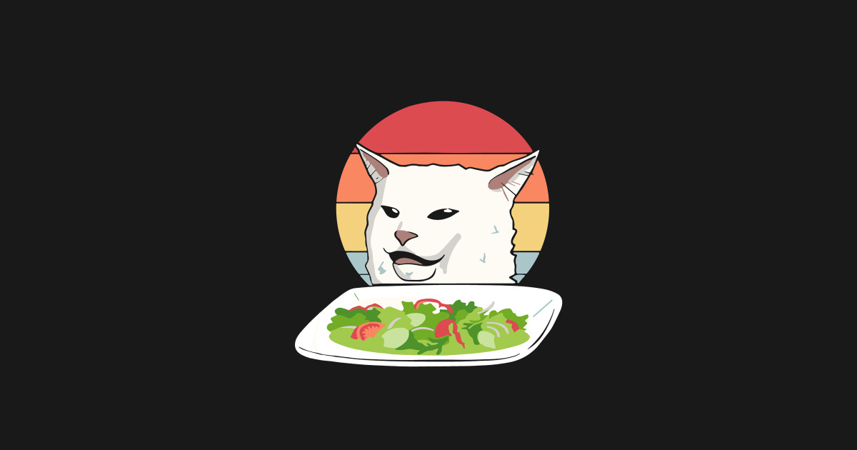 Angry women yelling at confused cat at dinner table meme - Angry Women ...