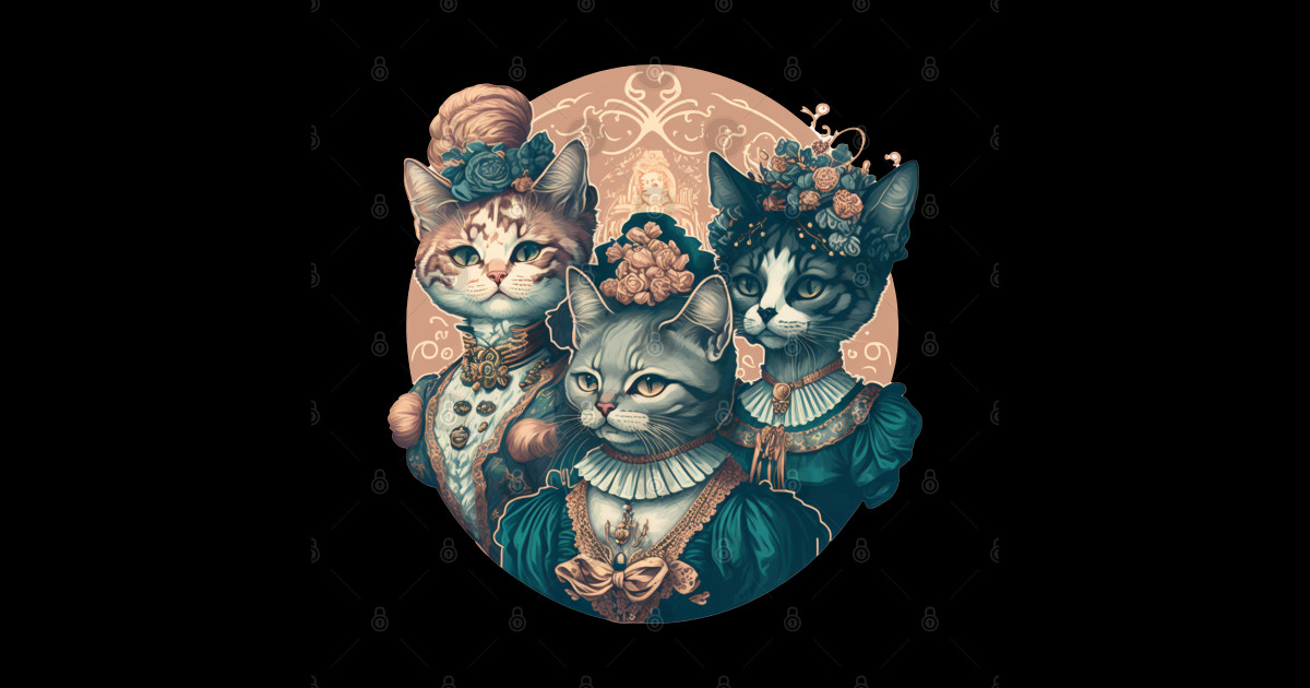 Feline Fancy - Fancy Cat - Sticker | TeePublic