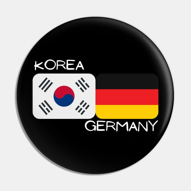 Korean German - Korea and Germany - Korean - Pin | TeePublic