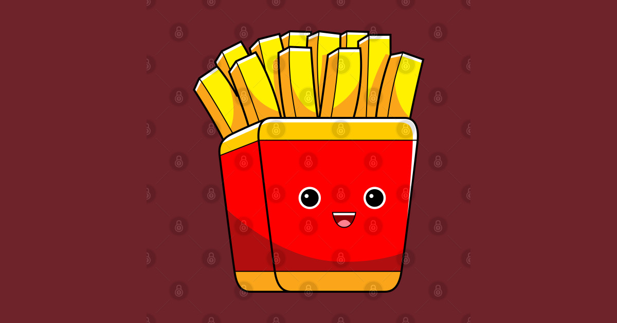 Cute Fries - Cute Fries - T-Shirt | TeePublic