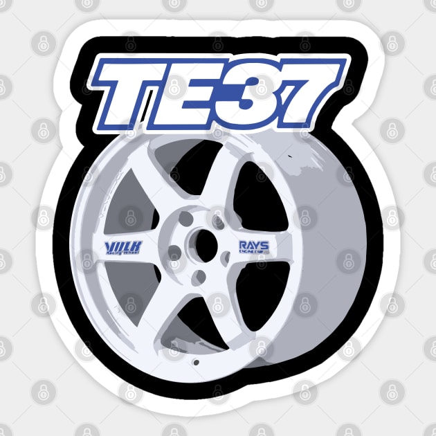 te37 racing team OG - Jdm Car - Sticker | TeePublic
