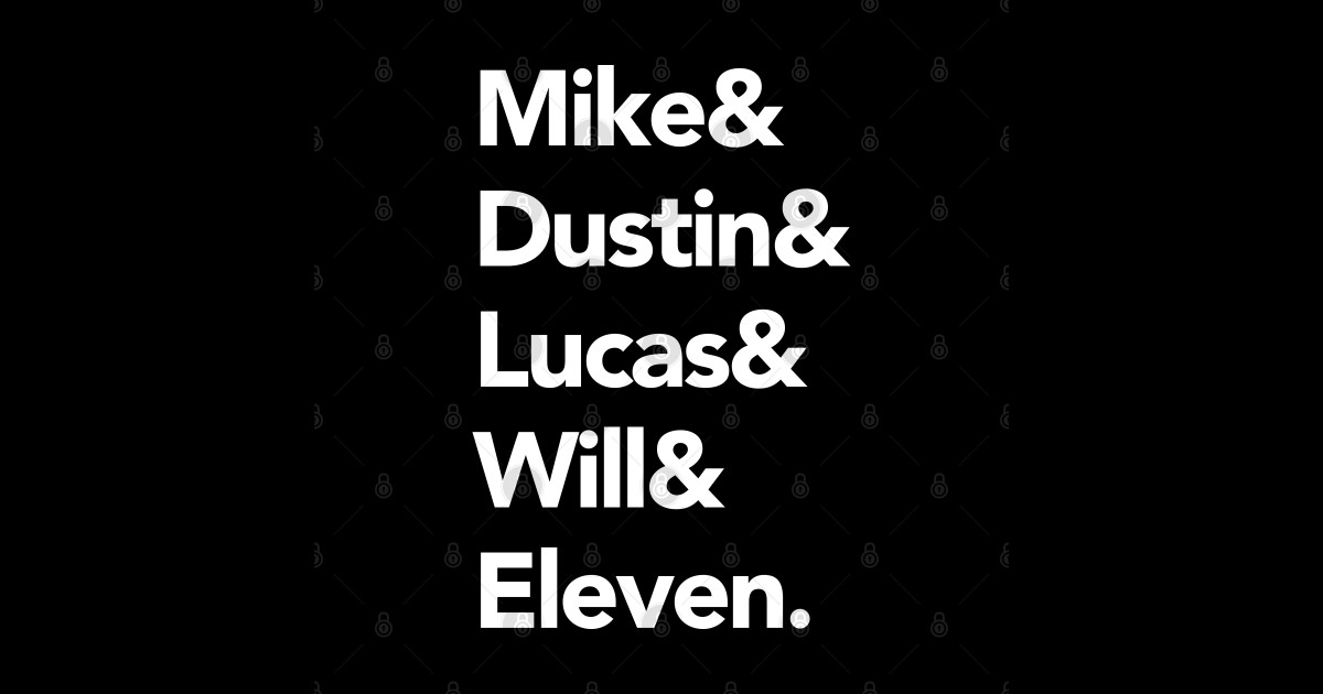 Stranger Things Names - Stranger Things - Sticker | TeePublic