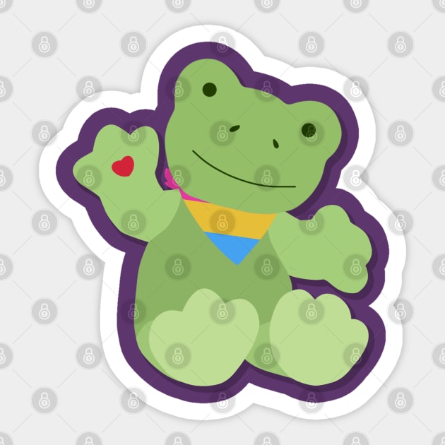 Green Pansexual Pride Frog - Gay Pride - Sticker | TeePublic