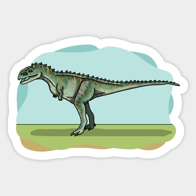 Indosuchus dinosaur - Indosuchus - Sticker | TeePublic