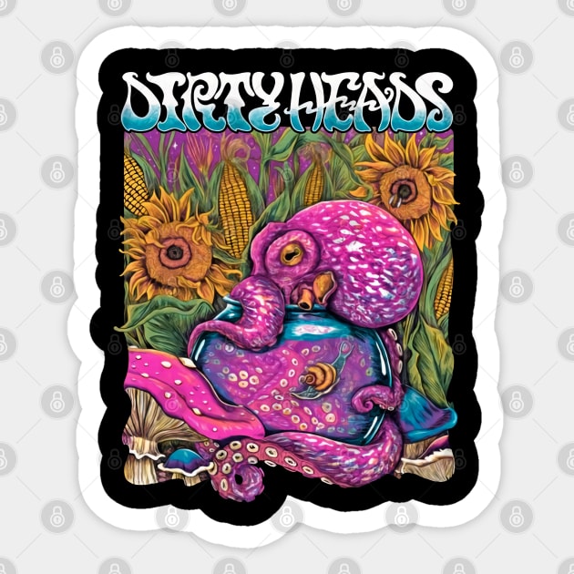 Illustration Band Dirty Heads - Band - Sticker | TeePublic
