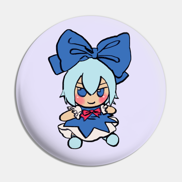 I draw that cirno fumo plush meme / touhou - Touhou - Pin | TeePublic