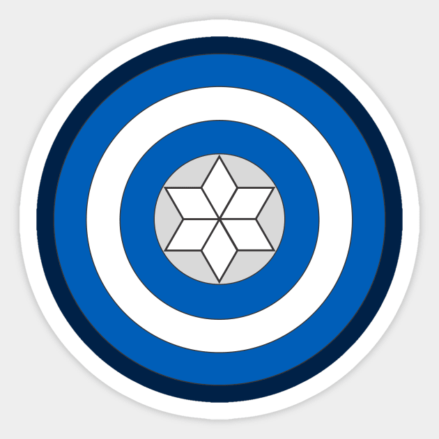 Captain Israel Hanukkah Shield - Superhero - Sticker | TeePublic