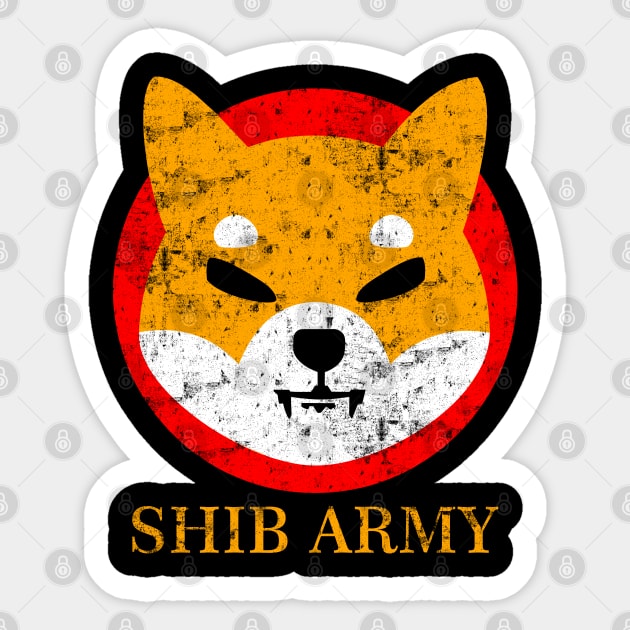 shib army - Shiba Inu - Sticker | TeePublic