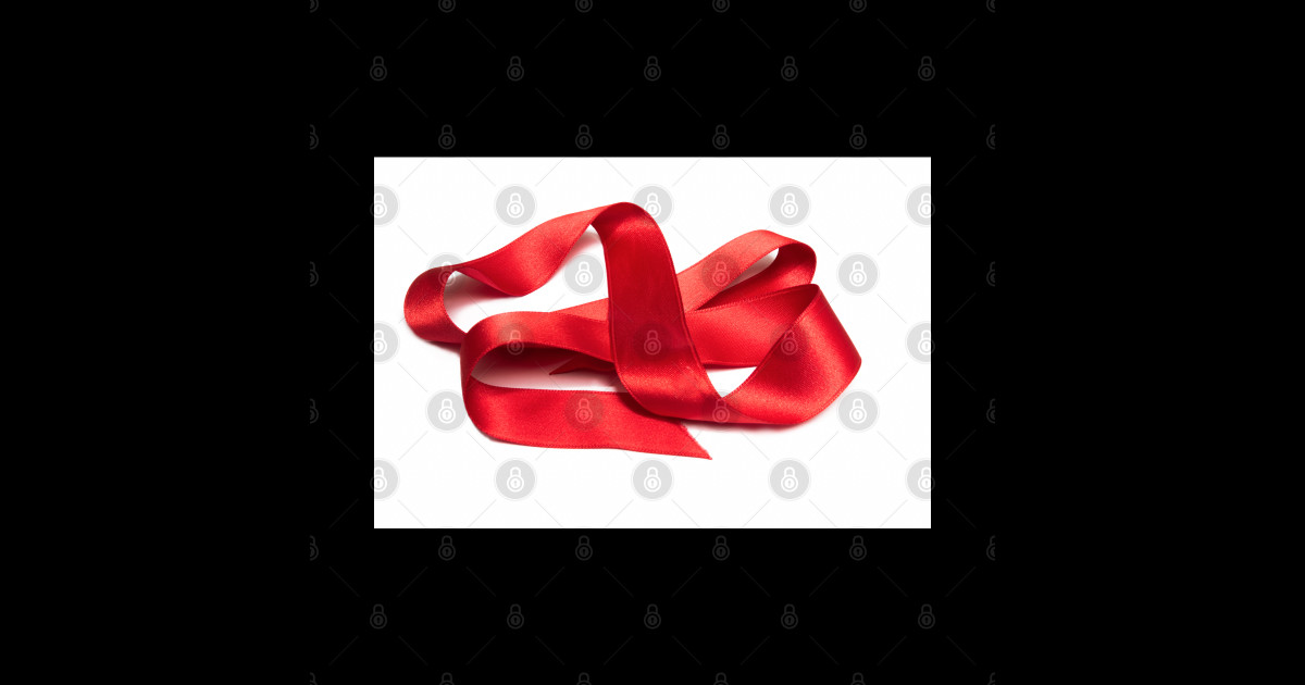 simple red ribbon roll - Background - Sticker | TeePublic