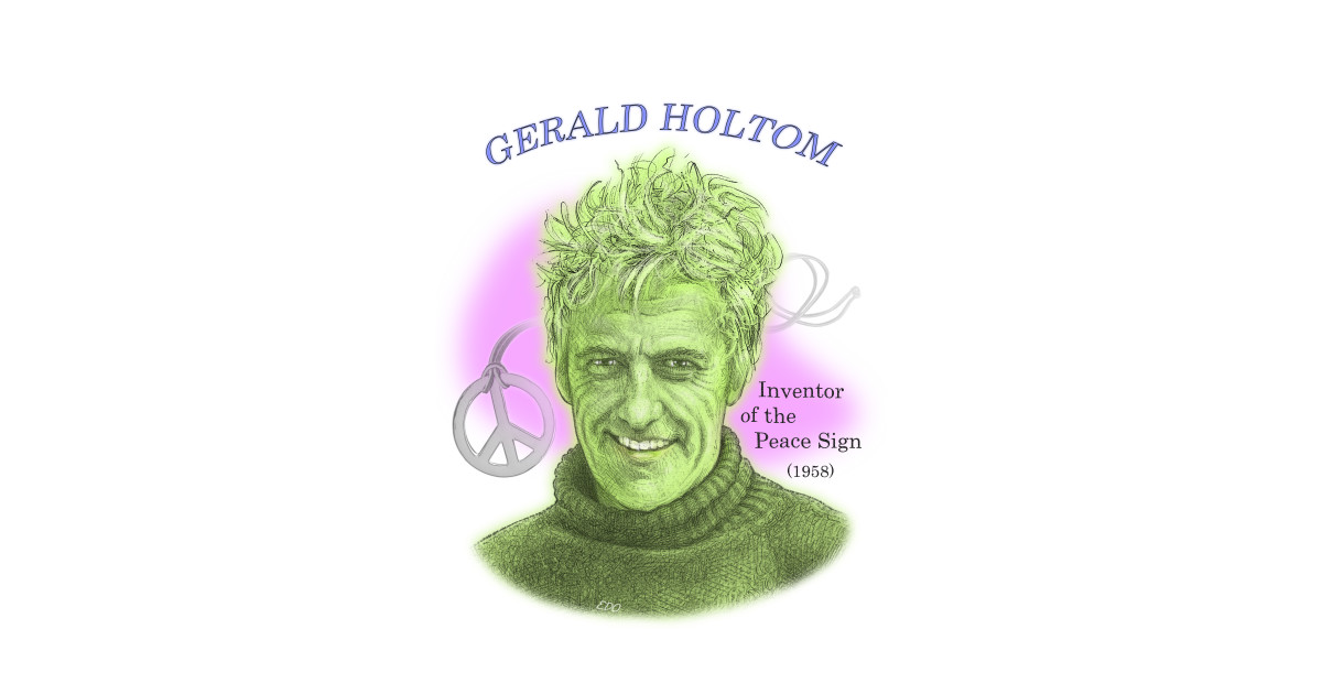 Gerald Holtom, Inventor of the Peace Sign - Eedeeo - T-Shirt | TeePublic