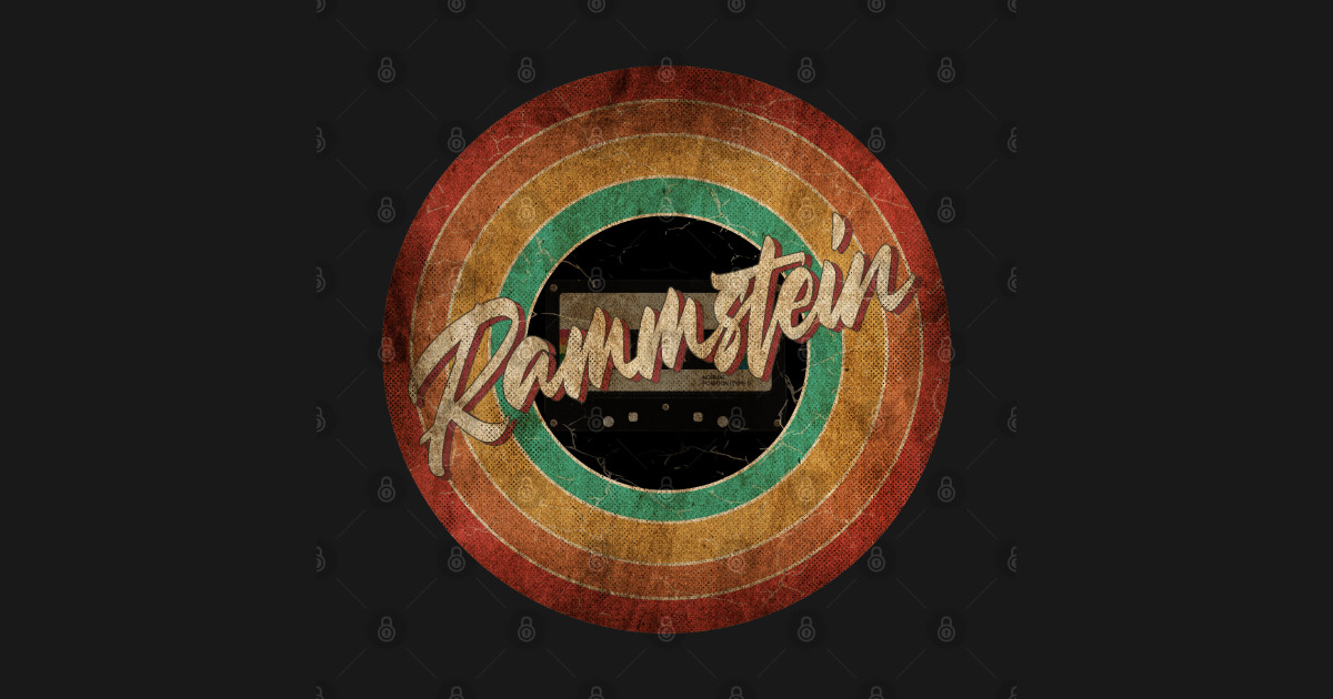 Rammstein Vintage Circle Art - Rammstein - T-Shirt | TeePublic