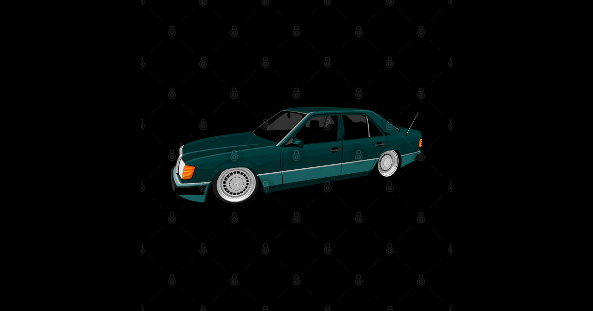 mercedes benz w124 - Mercedes Benz - Sticker | TeePublic