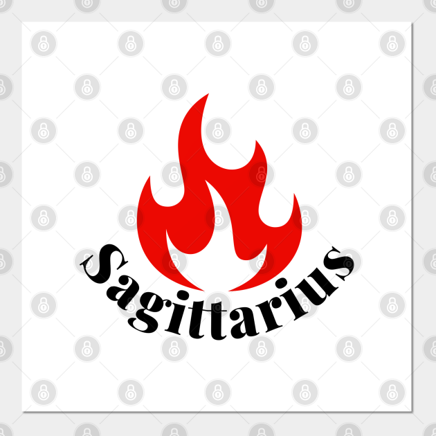 Fire Sign Sagittarius - Sagittarius Zodiac Sign - Posters and Art ...