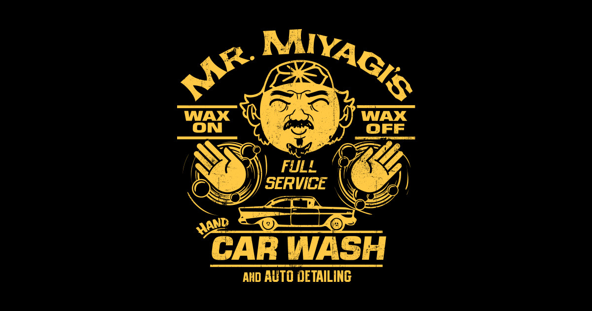 Mr. Miyagi's Car Wash - Karate Kid - Sticker | TeePublic