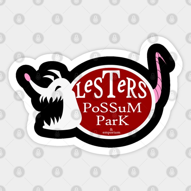 Lester's Possum Park - Goofymovie - Sticker | TeePublic