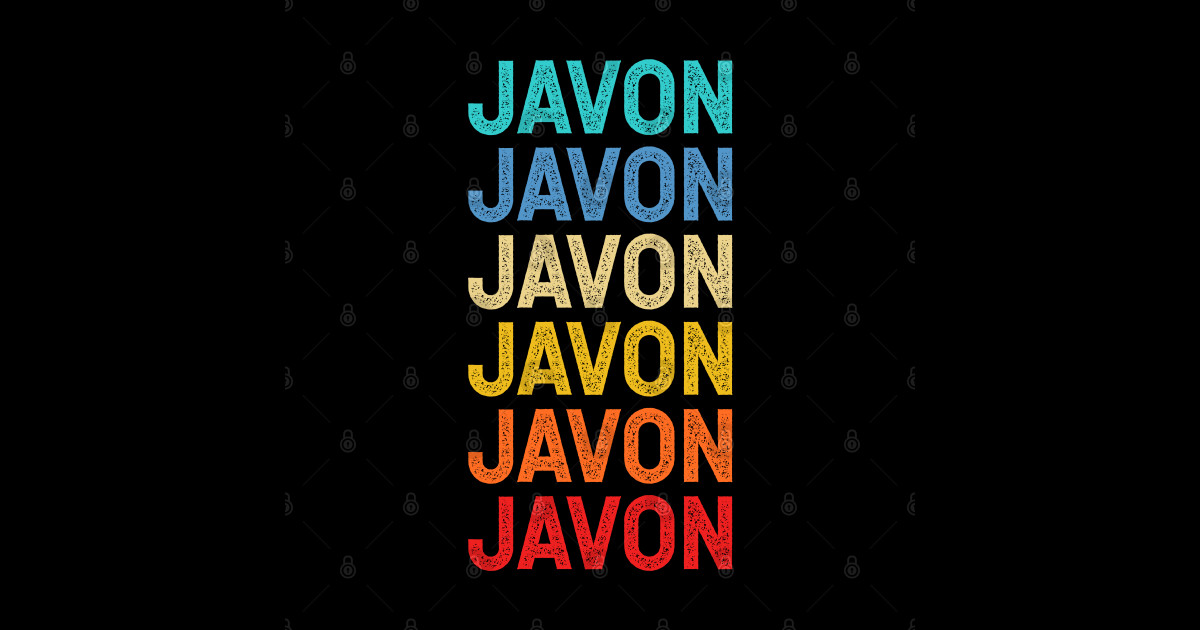 Javon Name Vintage Retro Custom Gift Named Javon - Javon - Sticker ...
