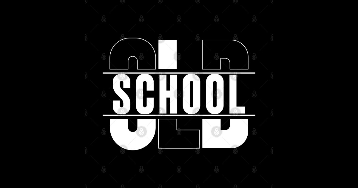Old school // Bold style - Old School Hip Hop - Sticker | TeePublic