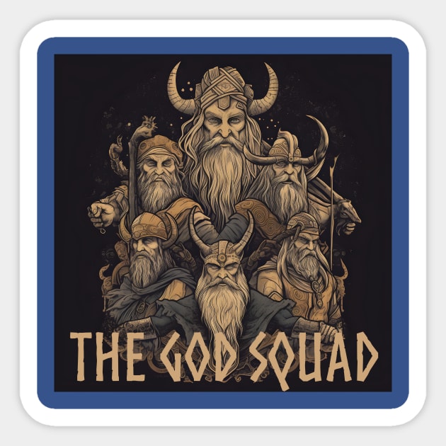 The God Squad Norse Mythology Asgardians - Ragnar - Sticker | TeePublic